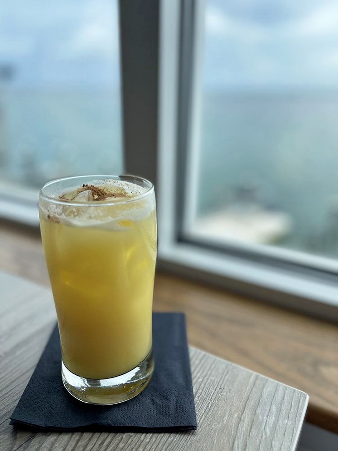 This sunny cocktail with the waterfront view is what Florida retirement dreams are made of—liquid sunshine in a glass.