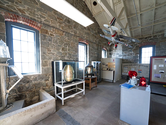 The museum showcases maritime artifacts including the Fresnel lens&mdash;nineteenth-century technology that makes your smartphone's flashlight look pathetic.