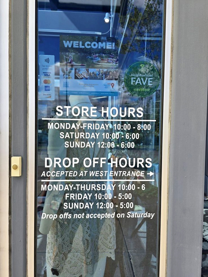 The store hours sign: memorize these numbers like you would your anniversary date&mdash;miss them and face similar consequences of disappointment.