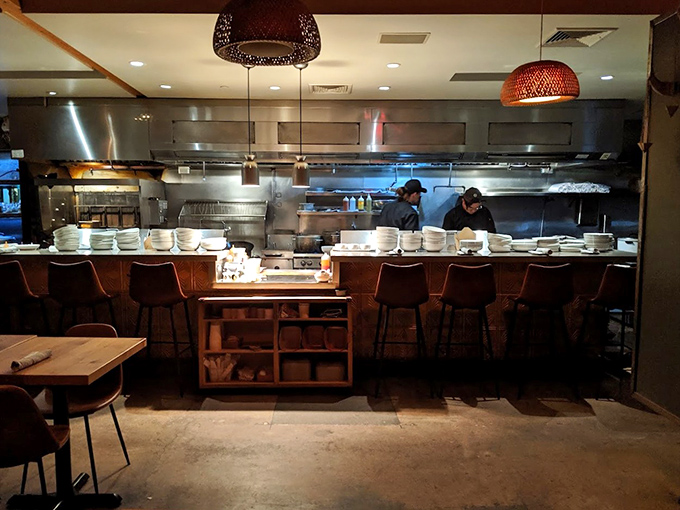 The open kitchen design lets you witness culinary magic happening&mdash;like watching the backstage of a delicious rock concert.