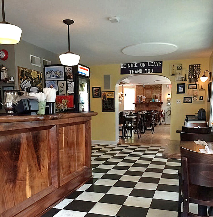 Exposed brick meets eclectic art in a space that feels like your coolest friend's living room, only with better food.