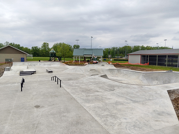 The skate park&mdash;where retirement planning and teenage recreation create an unlikely harmony. "No, I'm not learning kickflips at 65... maybe just a gentle roll."