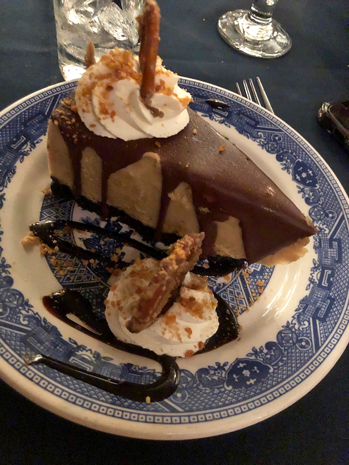 This chocolate peanut butter pie doesn't just end a meal&mdash;it creates a memory. The kind that has you plotting your return before leaving.