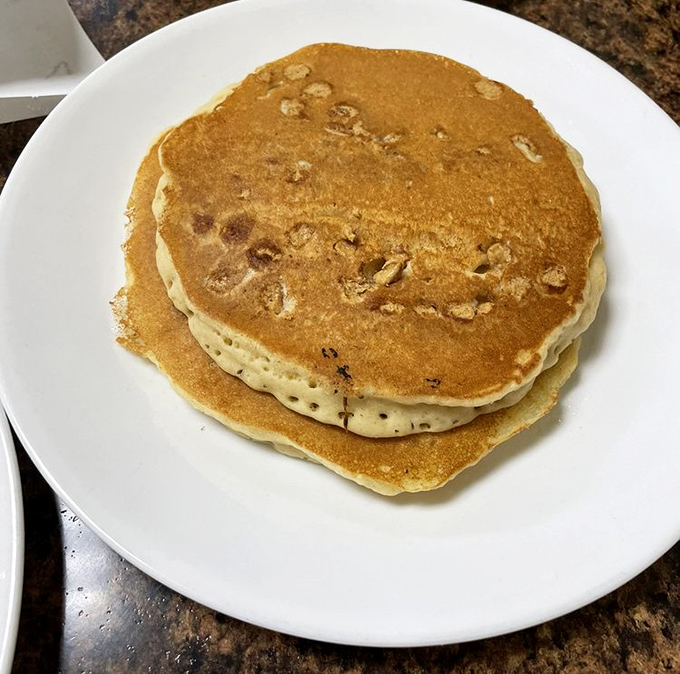Peanut butter pancakes that prove sometimes the best ideas come from thinking outside the syrup bottle.