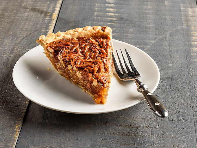 Pecan pie that makes you understand why people write songs about Southern desserts – a sweet symphony of nuts and gooey filling.