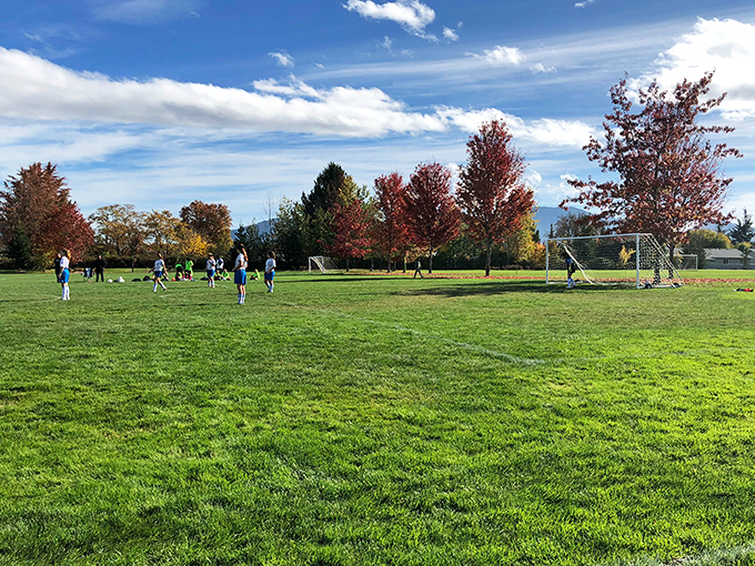 Soccer fields where weekend warriors and future stars share the same grass. The mountains don't judge your athletic abilities&mdash;they just enjoy the show.