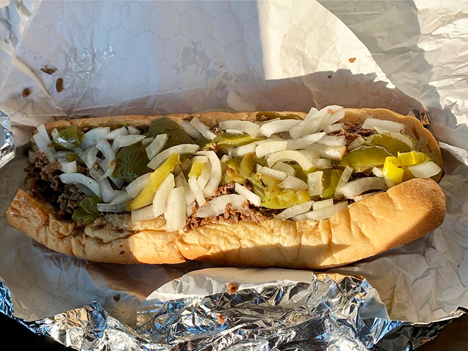 Hot peppers and cheesesteak: a relationship spicier and more satisfying than anything you'll find on a dating app.