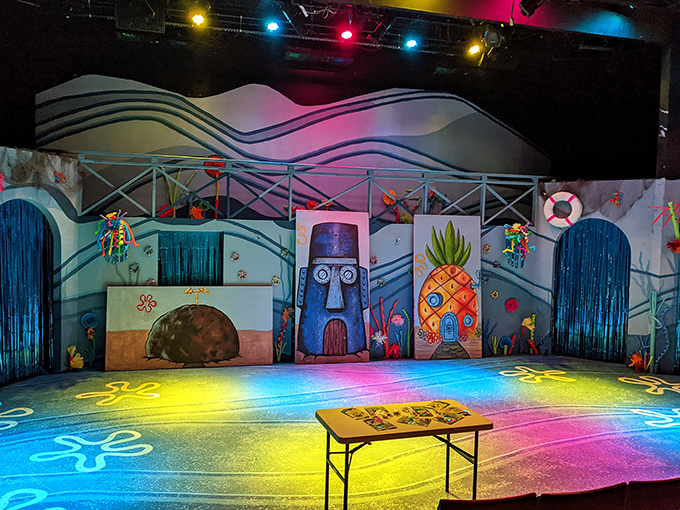 Community theater that punches above its weight class. SpongeBob would approve of this whimsical set design at Playhouse Merced.