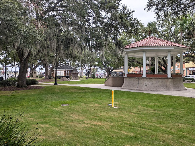 The Plaza de la Constituci&oacute;n's gazebo and sprawling oaks create the perfect setting for both romantic proposals and impromptu naps on park benches.