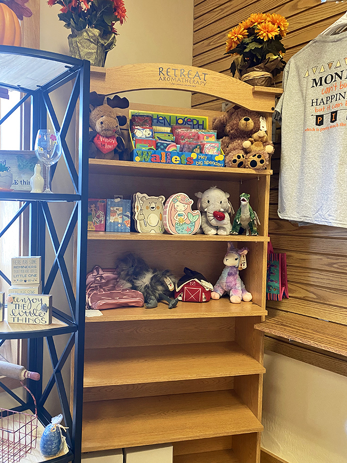 Even the gift section embraces homestyle charm&mdash;stuffed animals and country decor for those rare moments when you're not eating pie.