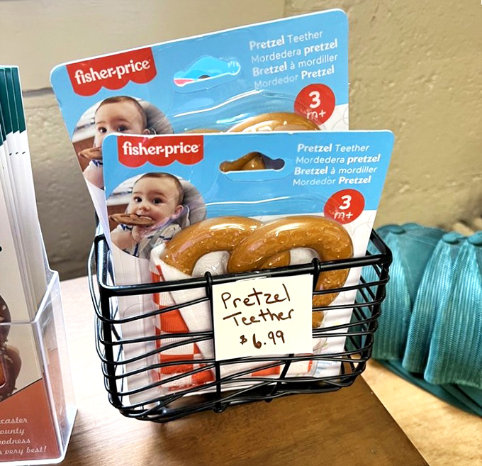 Even babies can join the pretzel party! These teethers introduce the iconic shape to the next generation of pretzel enthusiasts.