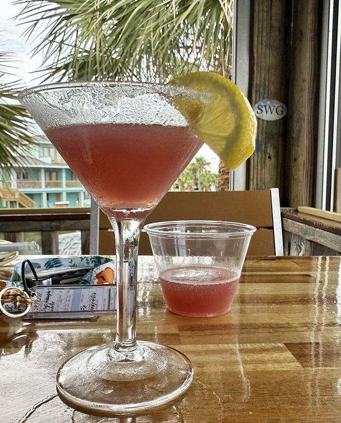 Beach views and a pink martini&mdash;suddenly Monday's problems seem very far away indeed.