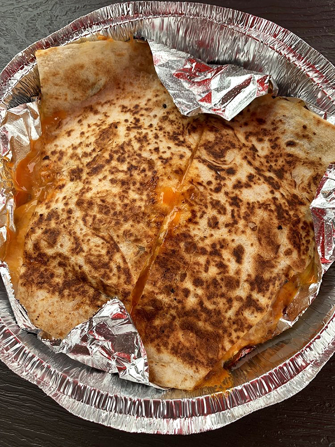 When a quesadilla dreams big, it becomes this red pork chili masterpiece. Crispy, gooey, and life-changing in equal measure.