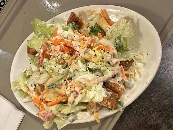 Fresh salads that prove York Steak House cares about balance&mdash;even carnivores need their greens served with style.