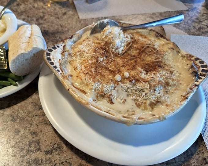 This bubbling seafood casserole isn't just dinner—it's a warm, cheesy invitation to the best that the Gulf has to offer.