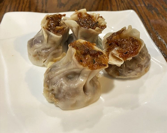 Shanghai shumai standing at attention like tiny soldiers ready to conquer your appetite.