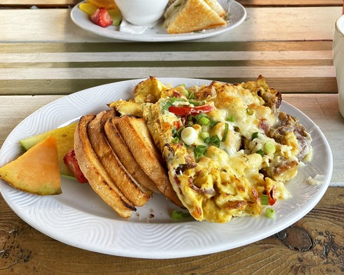 The aptly-named Shipwreck &ndash; a glorious collision of eggs, potatoes, and cheese that makes you grateful this particular disaster has occurred.