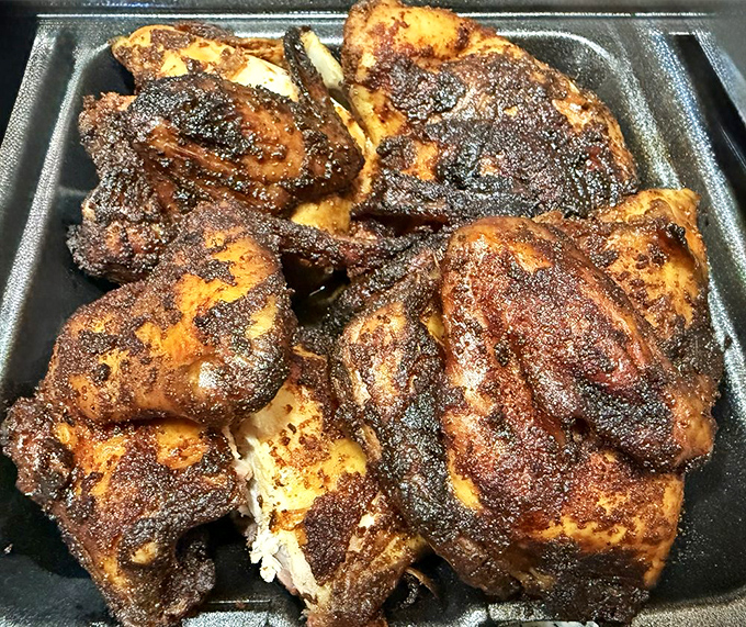 Smoked chicken with skin so perfectly seasoned, it makes you question why you ever bothered with any other protein.