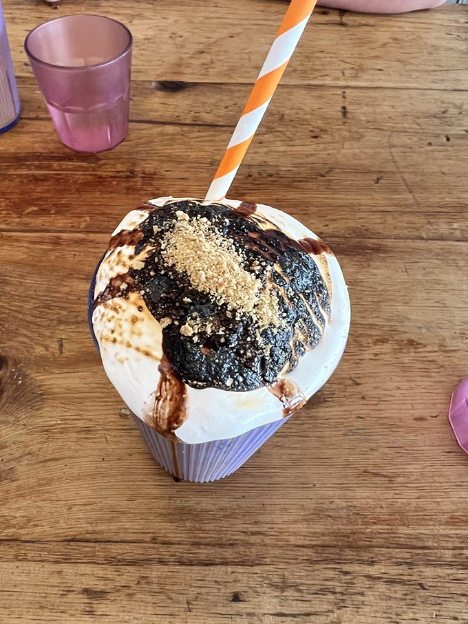 This s'mores latte brings campfire luxury to your morning routine. Graham cracker crumbs on whipped cream are the adult equivalent of sprinkles.