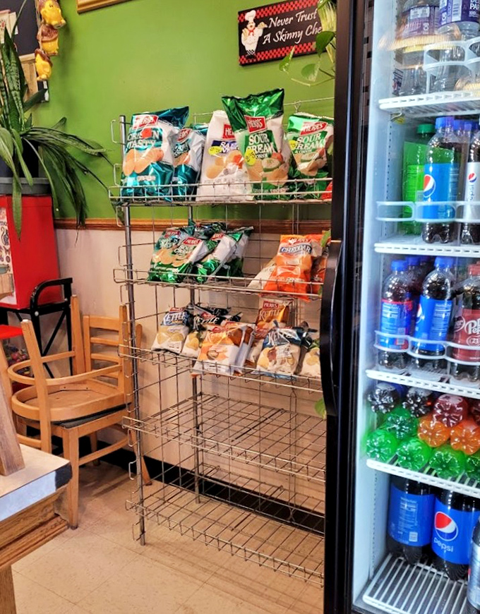 The snack aisle &ndash; because sometimes you need chips with your pizza with your soda with your stromboli. No judgment here.