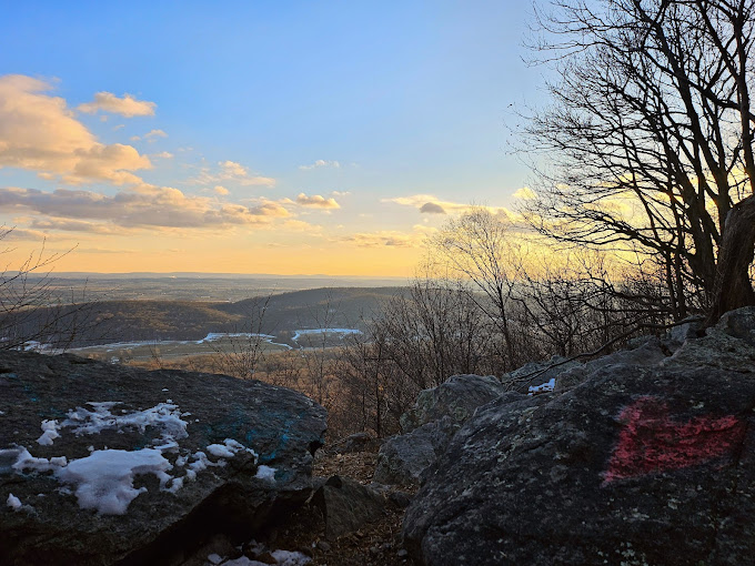 Winter sunsets hit different up here, painting snow patches pink like nature's highlighting pen.