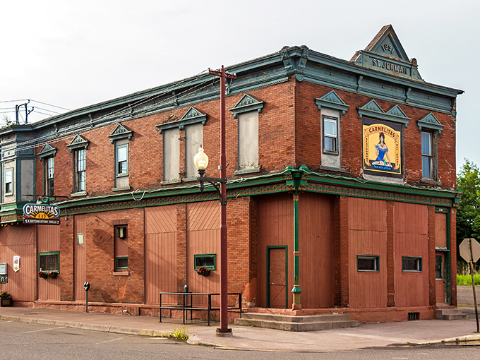 Carmelita's occupies the St. Jerman Building with the confidence of someone who knows southwestern flavors can thrive even this close to Canada.