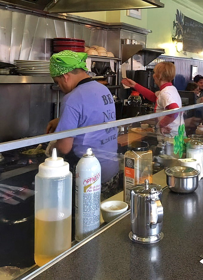 Behind the counter, the real magic happens &ndash; where skilled hands turn simple ingredients into morning masterpieces.