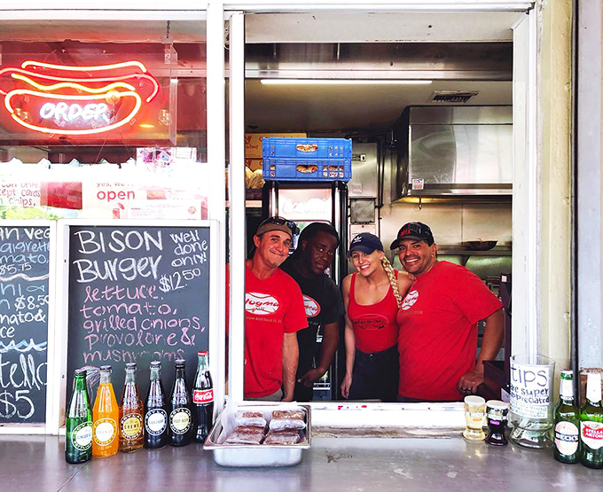 These folks in red aren't just making food &ndash; they're creating edible happiness one order at a time.