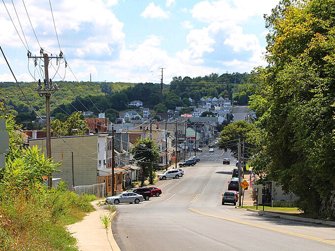 Nestled among rolling hills, Shamokin's streets climb and descend, offering scenic views that million-dollar properties elsewhere would envy.