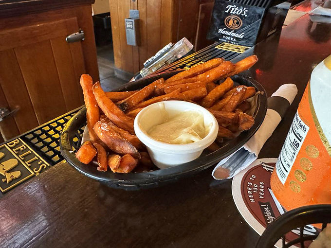 Sweet potato fries: the sophisticated cousin to regular fries that somehow makes you feel virtuous while still satisfying your deepest cravings.
