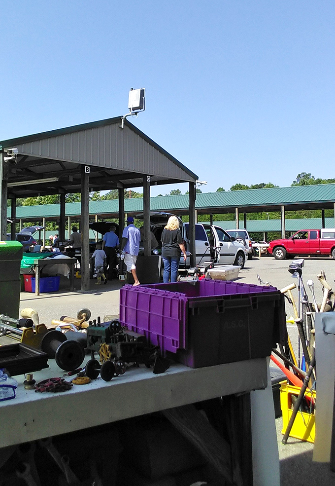 Tools of trades past and present stand ready for new projects. Every handyman's dream and every DIYer's temptation.