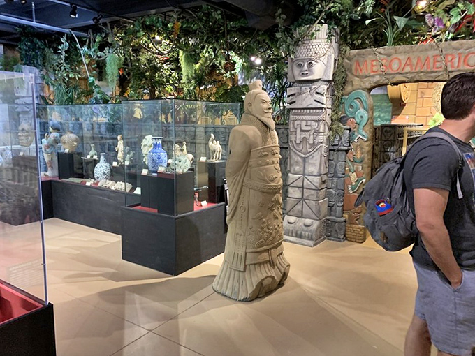 The Asian antiquities section showcases artifacts from another corner of human history. From dinosaurs to dynasties, this museum covers quite the timeline.