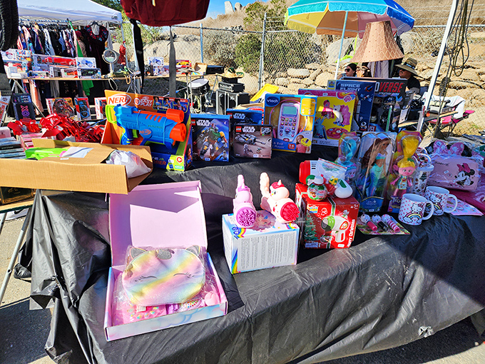 Childhood joy for sale at every price point. One person's outgrown toys become another family's new treasures.