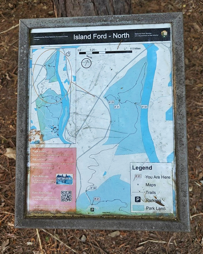 The "You Are Here" dot—humanity's greatest invention for hikers who thought they could navigate without help. Trail maps: saving marriages since forever.
