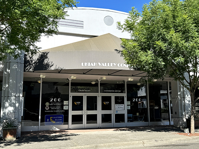 The Ukiah Valley Conference Center: where important decisions are made and where locals occasionally sneak in just to use the fancy bathrooms.