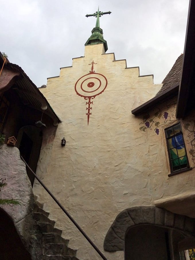 Medieval meets mystical with unexpected symbols adorning this wall. Even the most rational Berkeley professors might wonder if there's magic in the air here.
