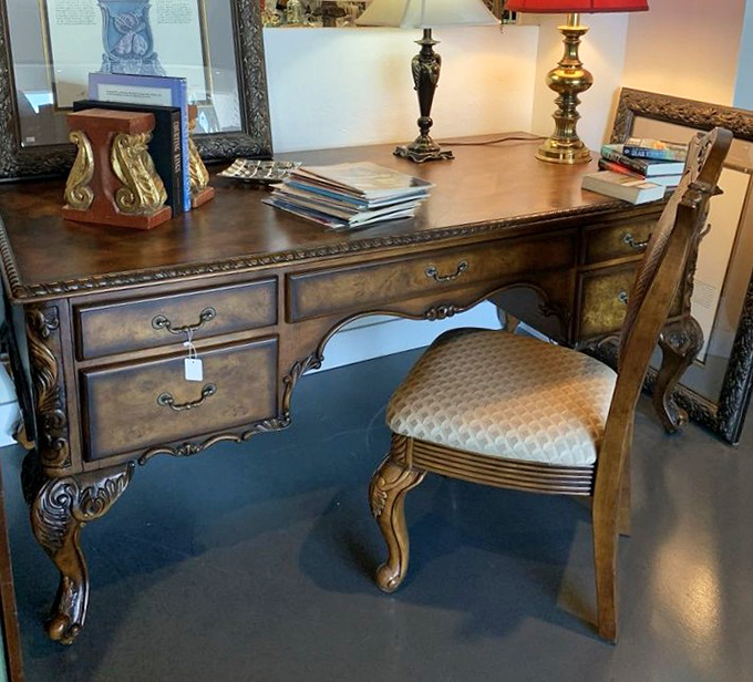 This isn't just a desk—it's a portal to feeling like you're writing important letters about estate matters in 1937.