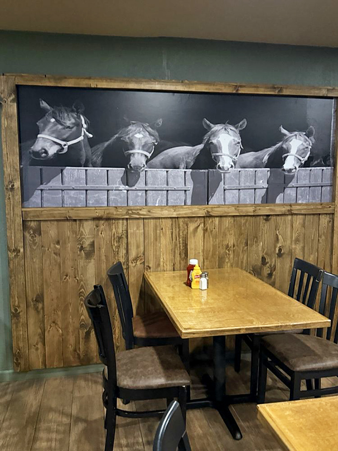 These horses aren't just wall art&mdash;they're silent witnesses to countless first dates, family celebrations, and "I can't believe I ate the whole thing" moments.