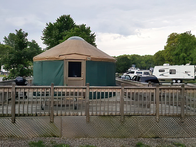 Not your grandfather's camping experience—these modern yurts offer wilderness with a side of "I'm-too-old-for-sleeping-bags" comfort.