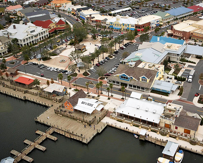 From above, The Villages reveals its thoughtful design&mdash;a waterfront community where every building seems positioned for maximum enjoyment.
