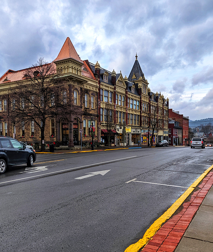 Downtown Bellefonte's colorful Victorian buildings create a streetscape that feels both historically significant and completely alive.