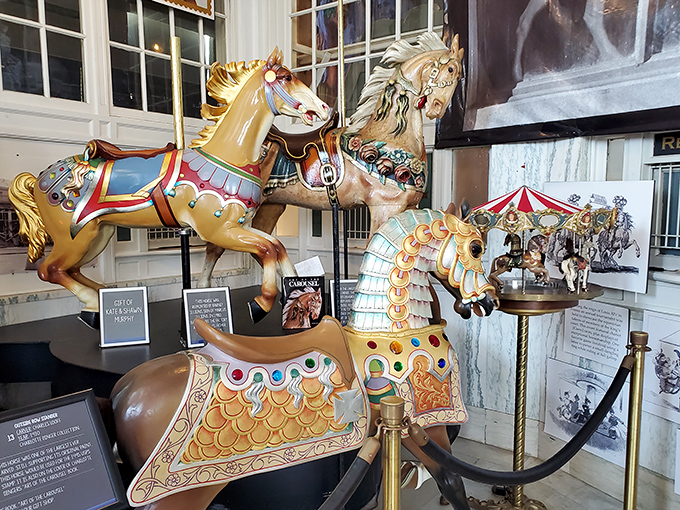 These aren't just carousel horses &ndash; they're wooden time machines waiting to transport riders back to simpler days.