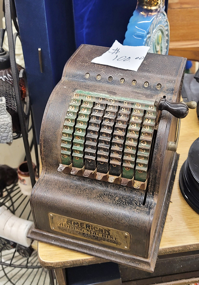 At $102, this antique American adding machine isn't just a calculator&mdash;it's a mechanical time capsule from when numbers required muscle.