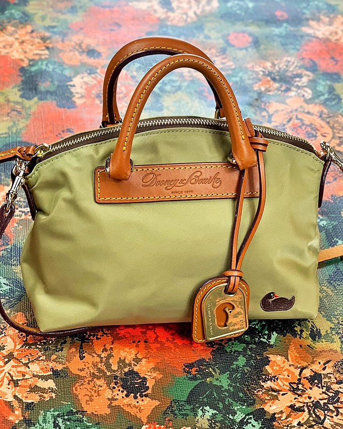 This Dooney & Bourke handbag didn't get the memo that it's supposed to be at a luxury consignment shop charging triple the price.