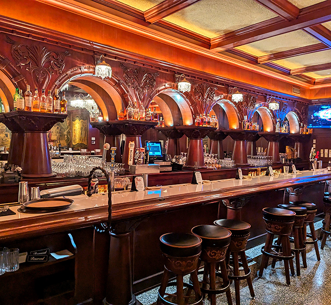 The bar beckons with promises of perfectly mixed drinks and conversations that last well past closing.