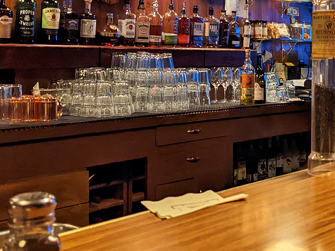 The bar isn't just stocked&mdash;it's a liquid library of California wine country, where stories flow as freely as the pours.