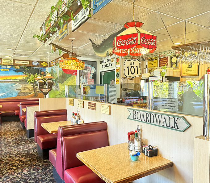 Vintage booths and nostalgic decor create the perfect backdrop for life's important decisions &ndash; like whether to order the pancakes or the waffles.