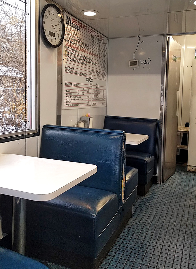 Blue booths that have cradled countless conversations, first dates, and regular customers who've made this place their second kitchen.