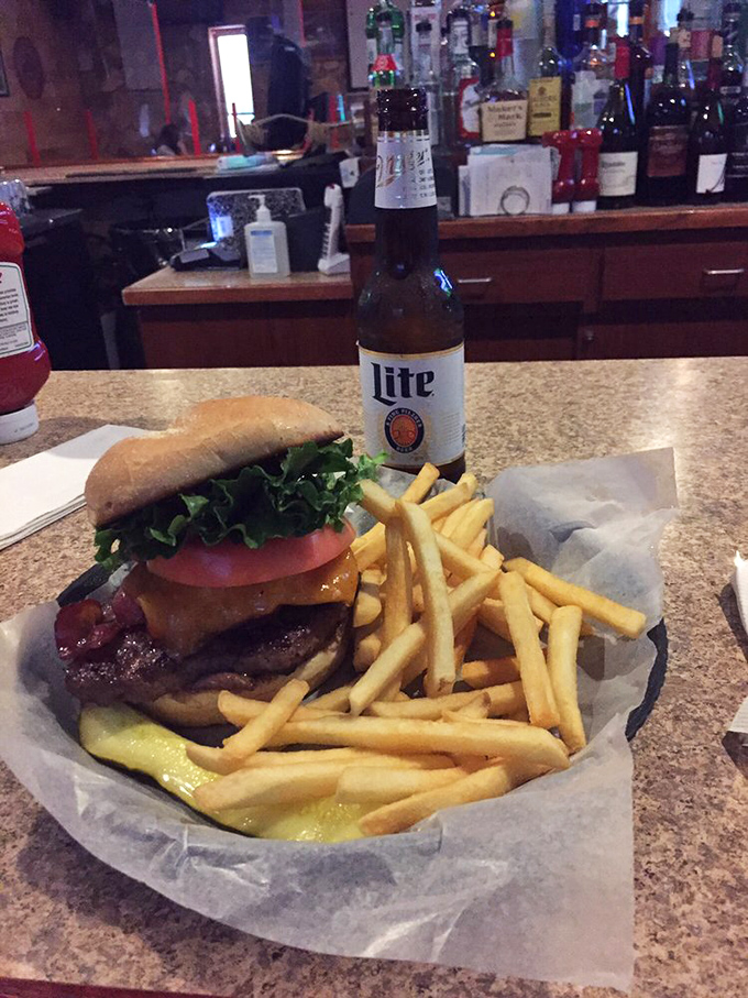 The classic American burger&mdash;where beef, cheese, and fresh toppings come together like the world's most delicious rock band reunion tour.