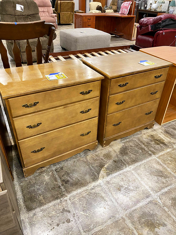 Twin dressers standing at attention like loyal butlers, ready to organize your life one drawer at a time.